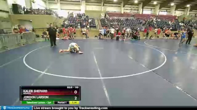 110 lbs 3rd Place Match - Kaleb Shepard, Nevada vs Jordon Larson, Oregon