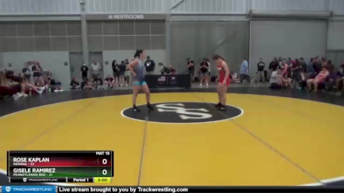 122 lbs Quarterfinals (8 Team) - Rose Kaplan, Indiana vs Gisele Ramirez ...