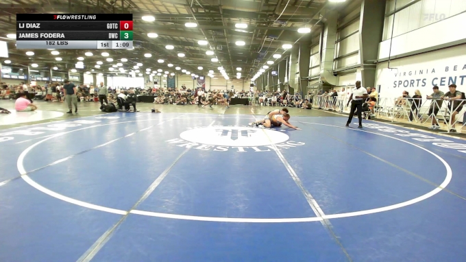 182 lbs Rr Rnd 1 - LJ Diaz, Team Gotcha vs James Fodera, Doughboy Black
