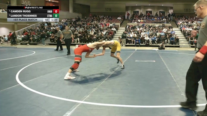 114 Championship Bracket 1st Place Match - Camden Rugg, Union Grove vs ...