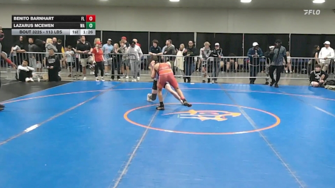 113 lbs Consi Of 16 #2 - Benito Barnhart, FL vs Lazarus McEwen, WA