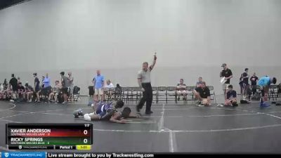 117 lbs Quarterfinals (8 Team) - Ricky Springs, Southern Wolves Blue vs ...