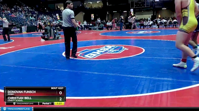 4A-285 lbs Semifinal - Donovan Funsch, Perry vs Christian Bell, Lovett ...