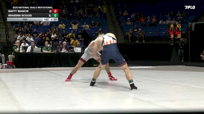 165 lbs Round 1 (16 Team) - Braeden Scoles, Illinois vs Matty Bianchi ...