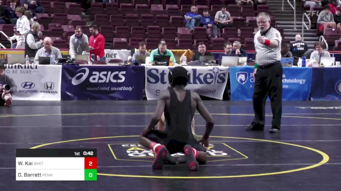 107 lbs Consi Of 8 #2 - Willmont Kai, Whitehall vs Dylan Barrett, Penn ...