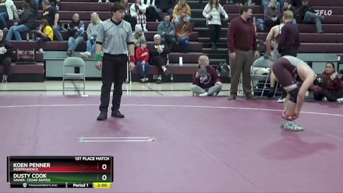 149-150 lbs 1st Place Match - Dusty Cook, Xavier, Cedar Rapids vs Koen ...