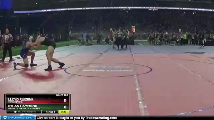 D3-189 lbs Cons. Round 2 - Lloyd Ruesink, Three Rivers vs Ethan Hammond ...