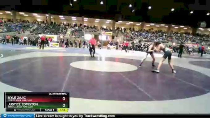 125 lbs Quarterfinal - Kyle Zajic, Sweet Home Mat Club vs Justice ...