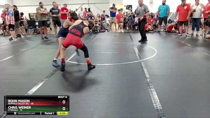 88 lbs Round 3 (4 Team) - Rohn Mason, Buffalo Valley WC vs Chris Weiner ...