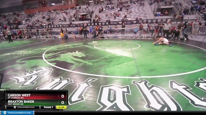 97 lbs Semifinal - Carson West, St. Charles WC vs Braxton Baker, Mat ...