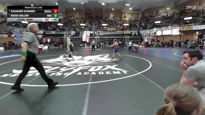 106 lbs Cons. Semi - Jesse Miller, Onaga Hs vs Xzander Donner, Russell Hs