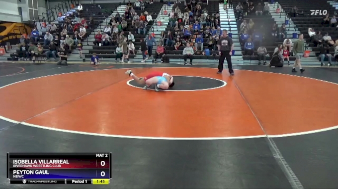 14U Girls-2 lbs Rr1 - Isobella Villarreal, Riverhawk Wrestling Club vs ...