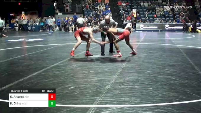 133 lbs Quarterfinal - Sammy Alvarez, Rutgers vs Kai Orine, NC State