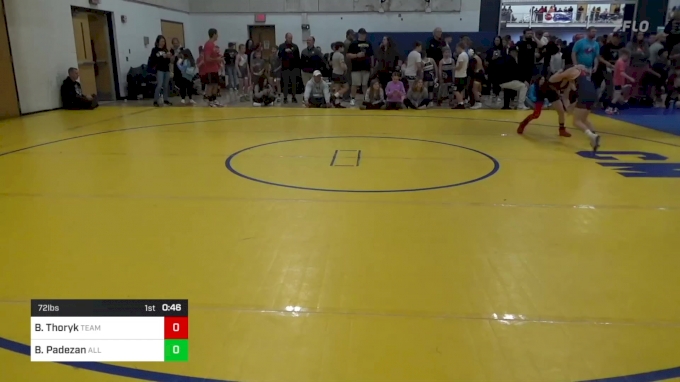 72 lbs Round Of 16 - Bentley Thoryk, Team Miron vs Ben Padezan, All ...