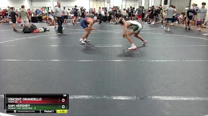 113 lbs Round 5 (6 Team) - Vincent Orandello, Town WC vs Sam Hershey ...