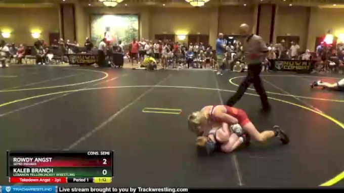 82 lbs Cons. Semi - Rowdy Angst, SEMO INDIANS vs Kaleb Branch, Lebanon ...