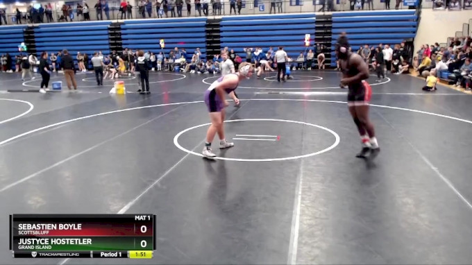 215 lbs Round 2 - Justyce Hostetler, Grand Island vs Sebastien Boyle ...
