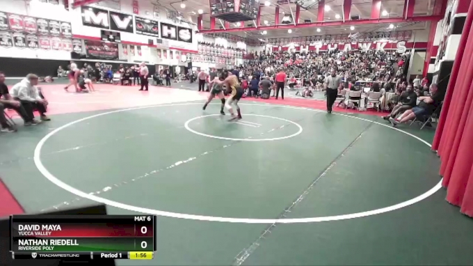 160 lbs Champ. Round 2 - David Maya, Yucca Valley vs Nathan Riedell ...