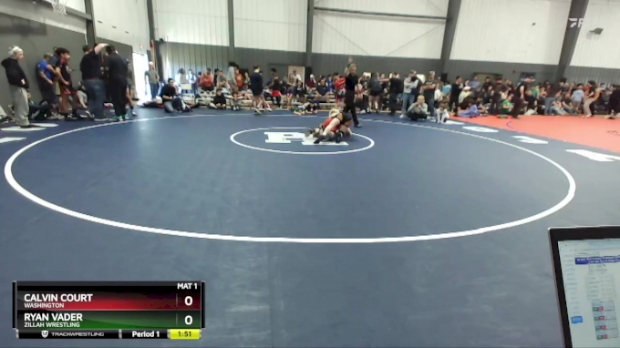 132 lbs Champ. Round 1 - Ryan Vader, Zillah Wrestling vs Calvin Court ...