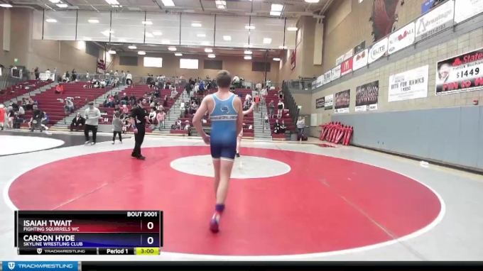 182 lbs Quarterfinal - Isaiah Twait, Fighting Squirrels WC vs Carson ...