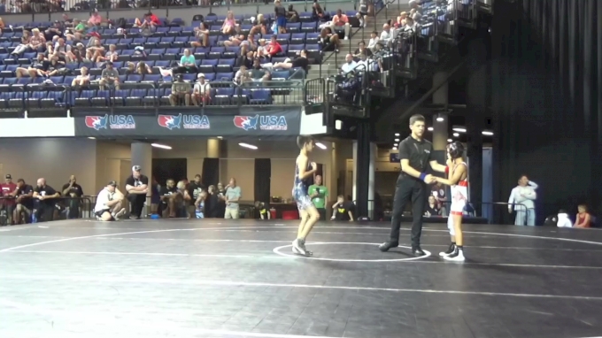63 lbs Quarters - Dominik Chavez, Dominate Club Wrestling vs Liam King ...