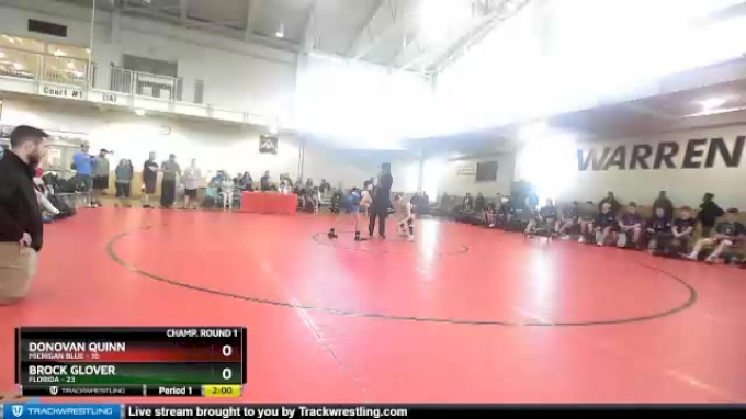 83 lbs Round 1 (16 Team) - Donovan Quinn, Michigan Blue vs Brock Glover ...