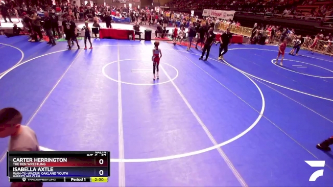 57 lbs Semifinal - Carter Herrington, The Den Wrestling vs Isabella ...