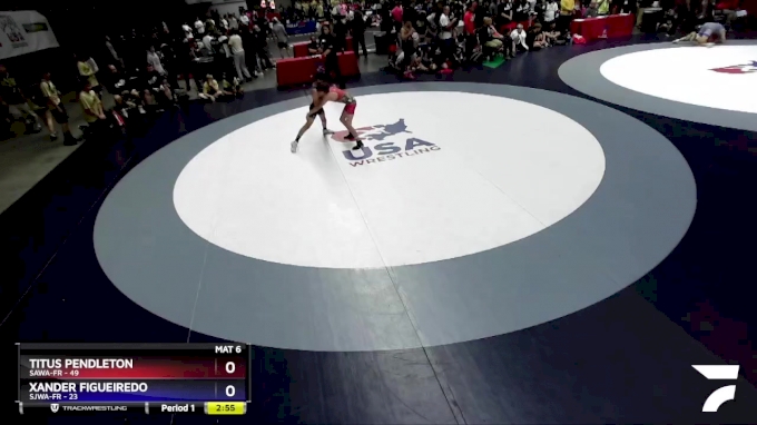 87 lbs Round 5 (10 Team) - Titus Pendleton, SAWA-FR vs Xander ...