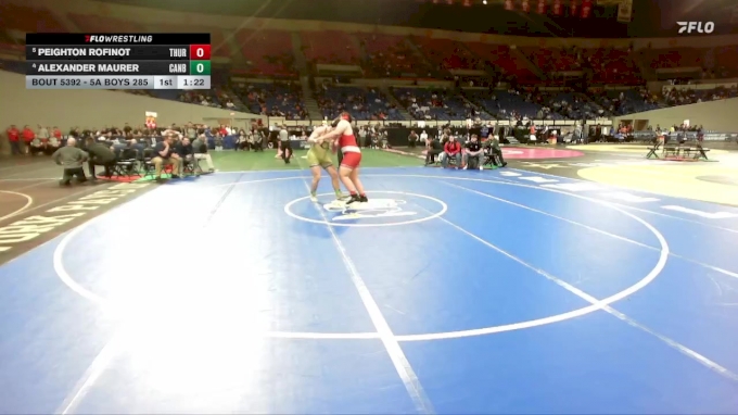5A Boys 285 lbs 3rd Place Match - Alexander Maurer, Canby Boys vs ...