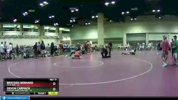 170 lbs Placement (16 Team) - Devon Carmack, Foxfire Wrestling Red vs ...