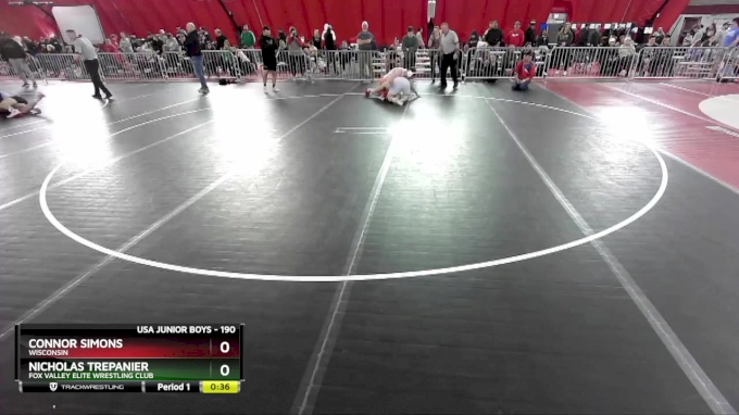 190 lbs Cons. Round 2 - Nicholas Trepanier, Fox Valley Elite Wrestling ...