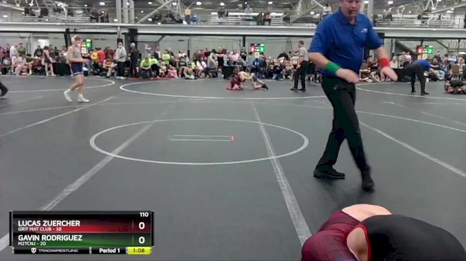 110 lbs Semis (4 Team) - Lucas Zuercher, Grit Mat Club vs Gavin ...