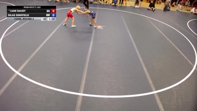 71 lbs Cons. Round 2 - Liam Daudt, St. Francis Gladiators vs Silas ...