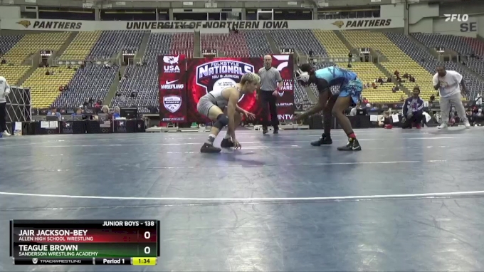 138 lbs Champ. Round 3 - Teague Brown, Sanderson Wrestling Academy vs ...