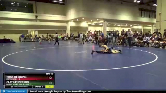 113 lbs Round 6 (10 Team) - Clay Henderson, Land O` Lakes Wild Things ...