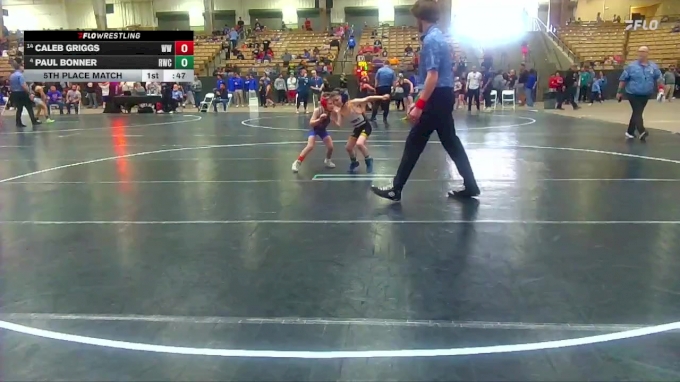 45 lbs 5th Place Match - Paul Bonner, Rabbit Wrestling Club vs Caleb ...