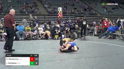 85 lbs Final - Brock Mantanona, Team California vs Landon Robideau ...