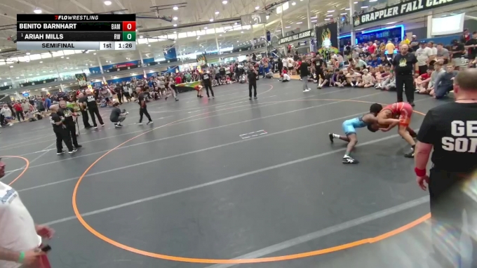 113 lbs Semifinal - Ariah Mills, Roundtree Wrestling vs Benito Barnhart ...