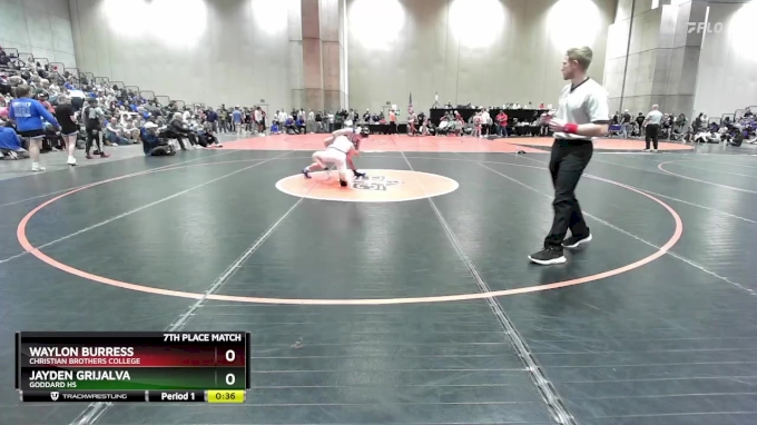 113 lbs 7th Place Match - Waylon Burress, Christian Brothers College vs ...