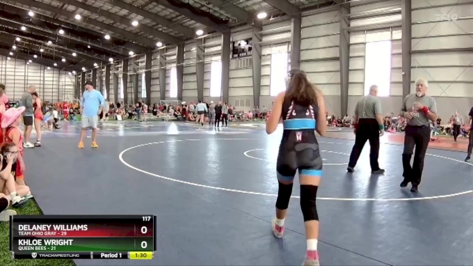 117 lbs Semis & 1st Wrestleback (8 Team) - Delaney Williams, Team Ohio ...