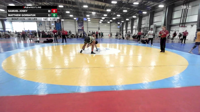 180 lbs Semifinal - Samuel Josey, NH vs Matthew Gorbatuk, NJ