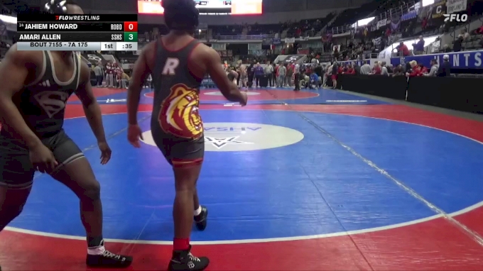 7A 175 lbs Cons. Round 2 - Jahiem Howard, Robertsdale vs Amari Allen ...