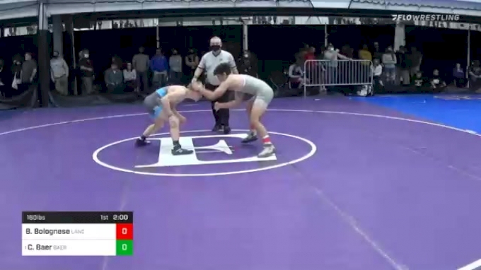 160 lbs Prelims - Bryce Bolognese, Lancaster vs Carter Baer, Baers Den ...