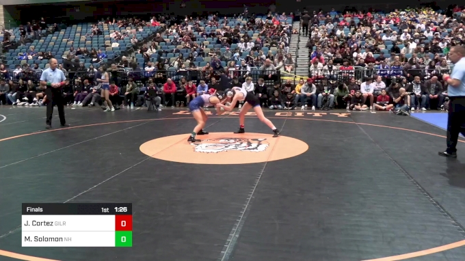 100 lbs Final - Jaelle Cortez, Gilroy vs Marlee Solomon, Newport Harbor