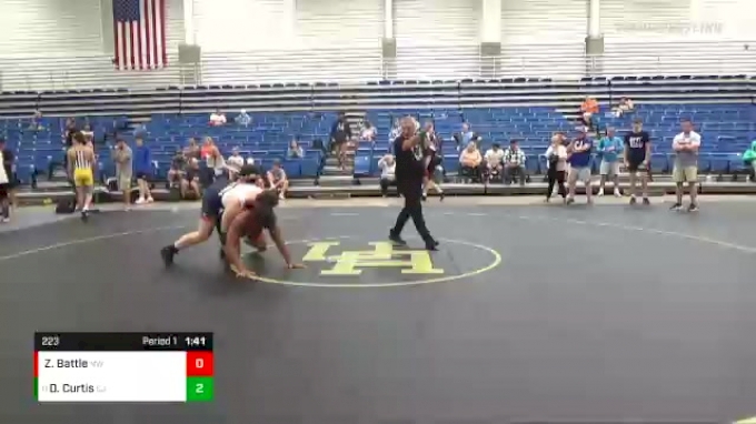 223 lbs Cons. Round 3 - Devin Curtis, Terre Haute N. Vigo vs Zavin ...