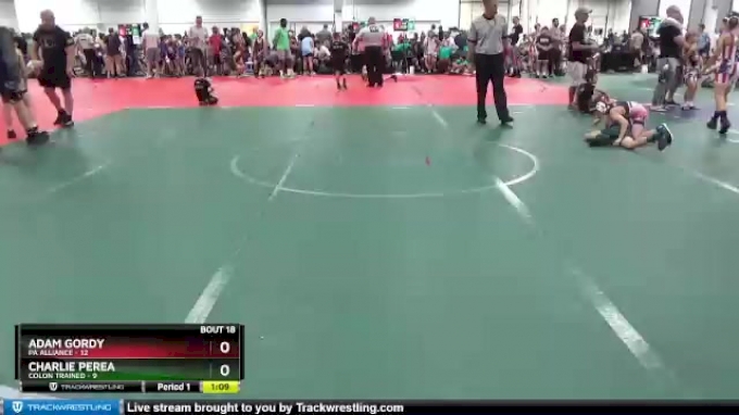 64 lbs Round 5 (8 Team) - Adam Gordy, PA Alliance vs Charlie Perea ...