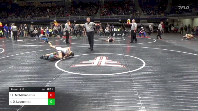 65 lbs Round Of 16 - Lucas McMahon, Penn Cambria vs Dylan Logue, Great ...