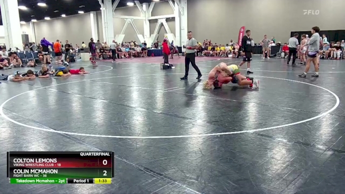 190 lbs Quarterfinals (8 Team) - Colin Mcmahon, Fight Barn WC vs Colton ...