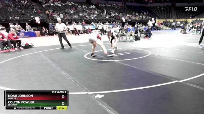 144 Class 4 lbs Cons. Round 2 - Colton Fowler, Seckman vs Noah Johnson ...