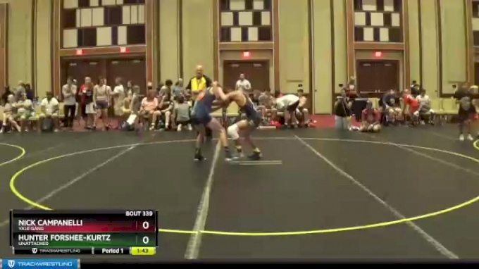 120 lbs Round 3 - Hunter Forshee-Kurtz, Unattached vs Nick Campanelli ...